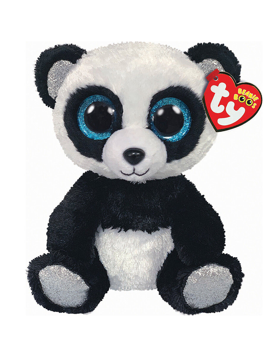 TY Мягкая игрушка Бамбу панда черно-белый 25 см 36463 с 3 лет
