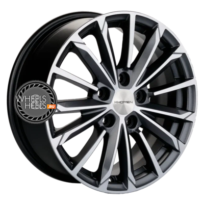 Диск автомобильный литой Khomen Wheels KHW1611 (Focus) 16x6.5 5x108 et50 dia63.3 Gray-FP