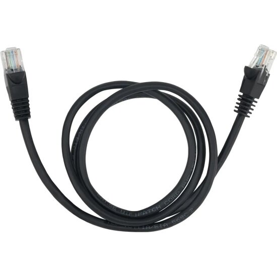 Патч-корд Buro UTP 4 пары cat.5E CCA molded 1м черный