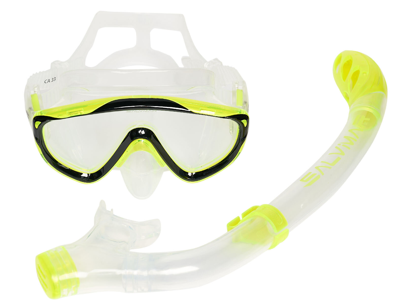 Набор для снорклинга Маска Salvimar RAY + Трубка Salvimar Dory, желтый (5-8 лет)