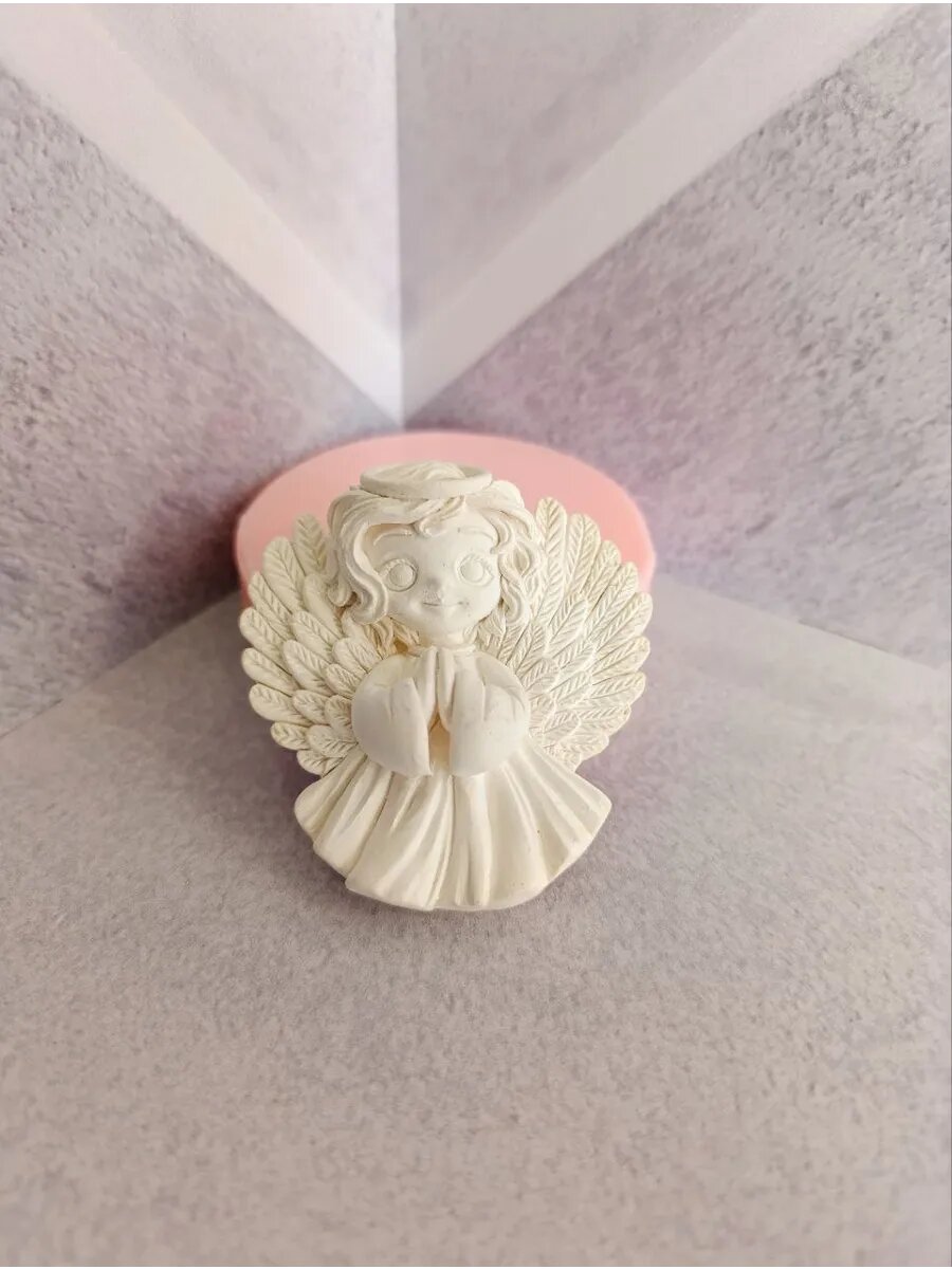 Молд силиконовый "Ангелок 2 Д". Высота готового изделия 7 см.