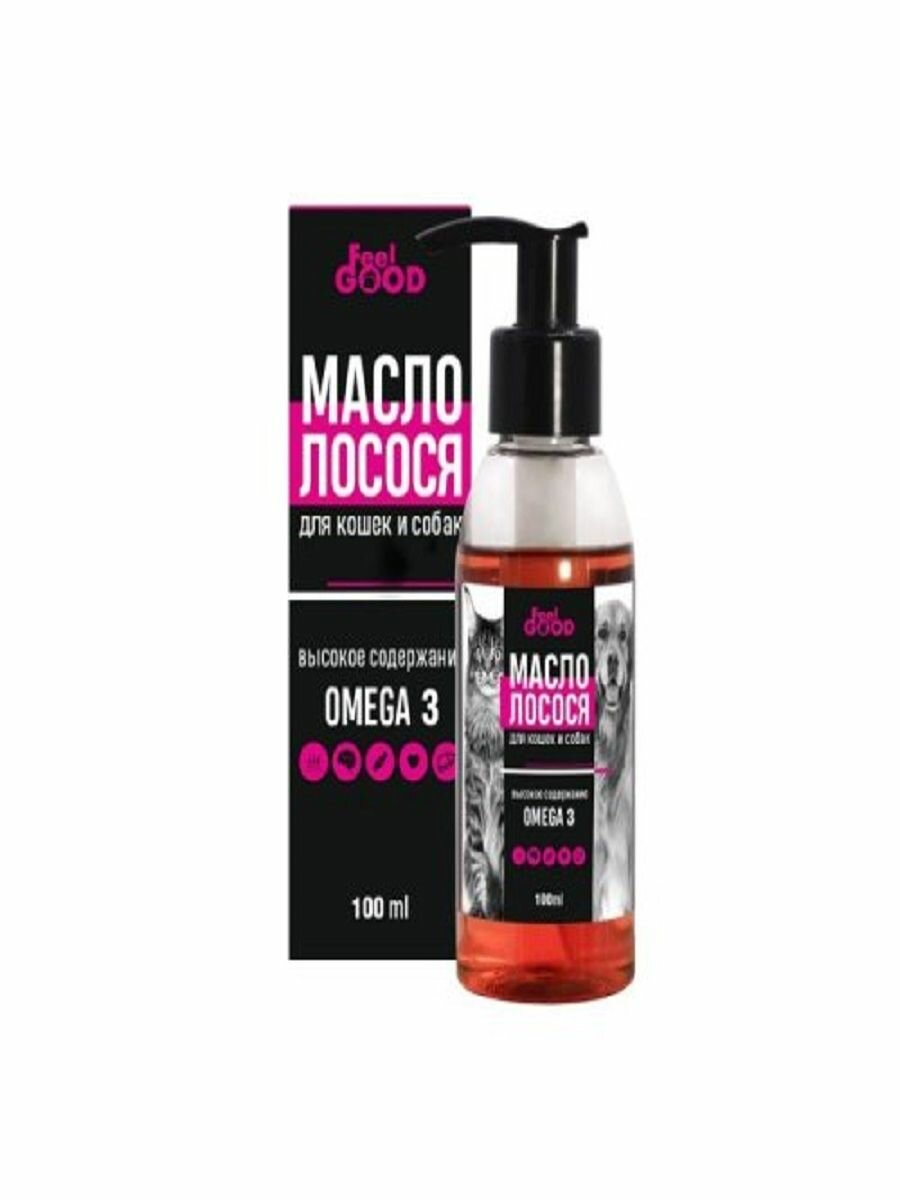 FeelGOOD Масло лососевое Омега 3 флакон 100 мл