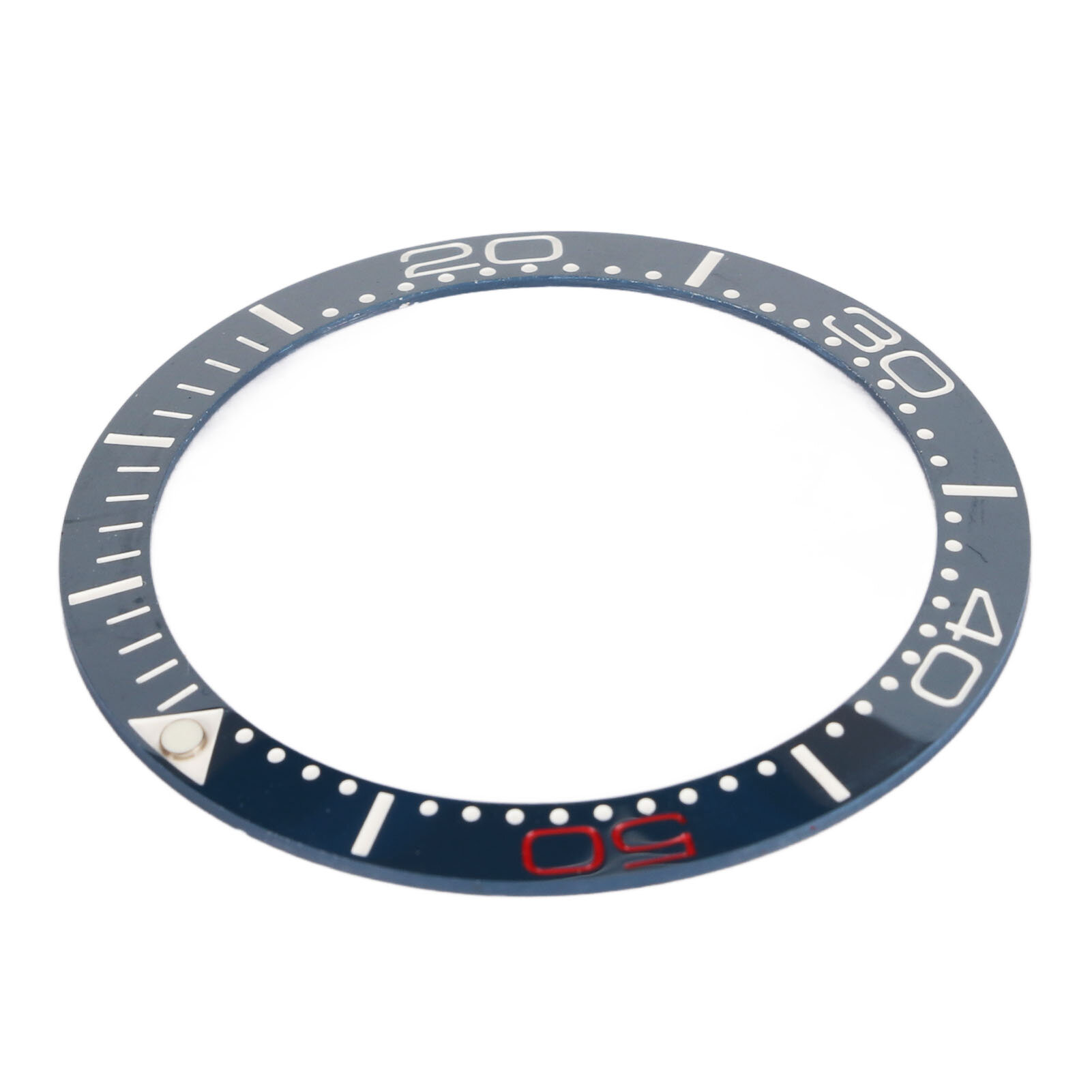 Керамический безель для часов, кольцо 38 мм, вставка для безеля для часов, запасные части, аксессуар для часовщика, синяя основа, красная цифра
