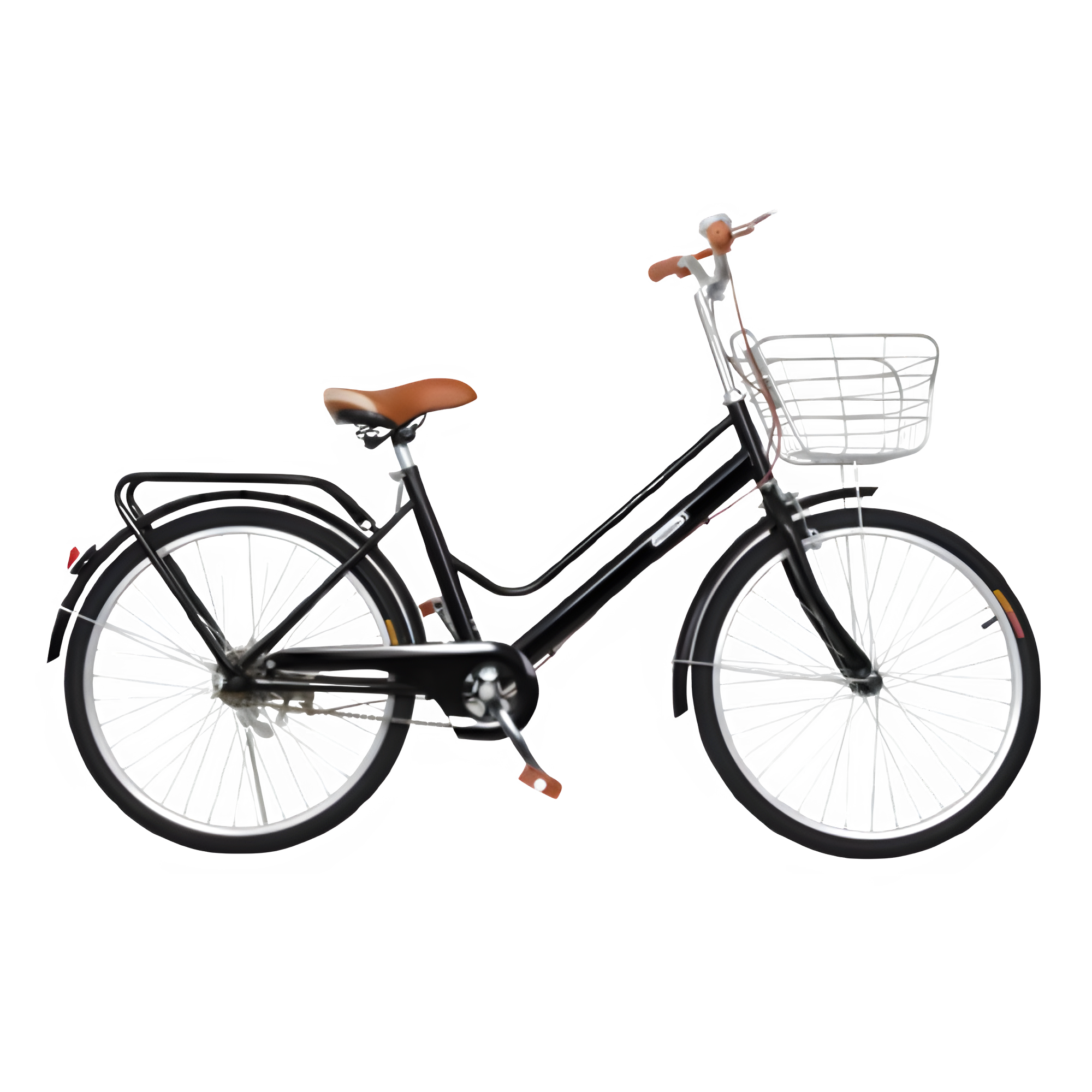 Женский пригородный велосипед 24 дюйма, стальная рама, V-Brake, черный, 2025, универсальный, Xichi
