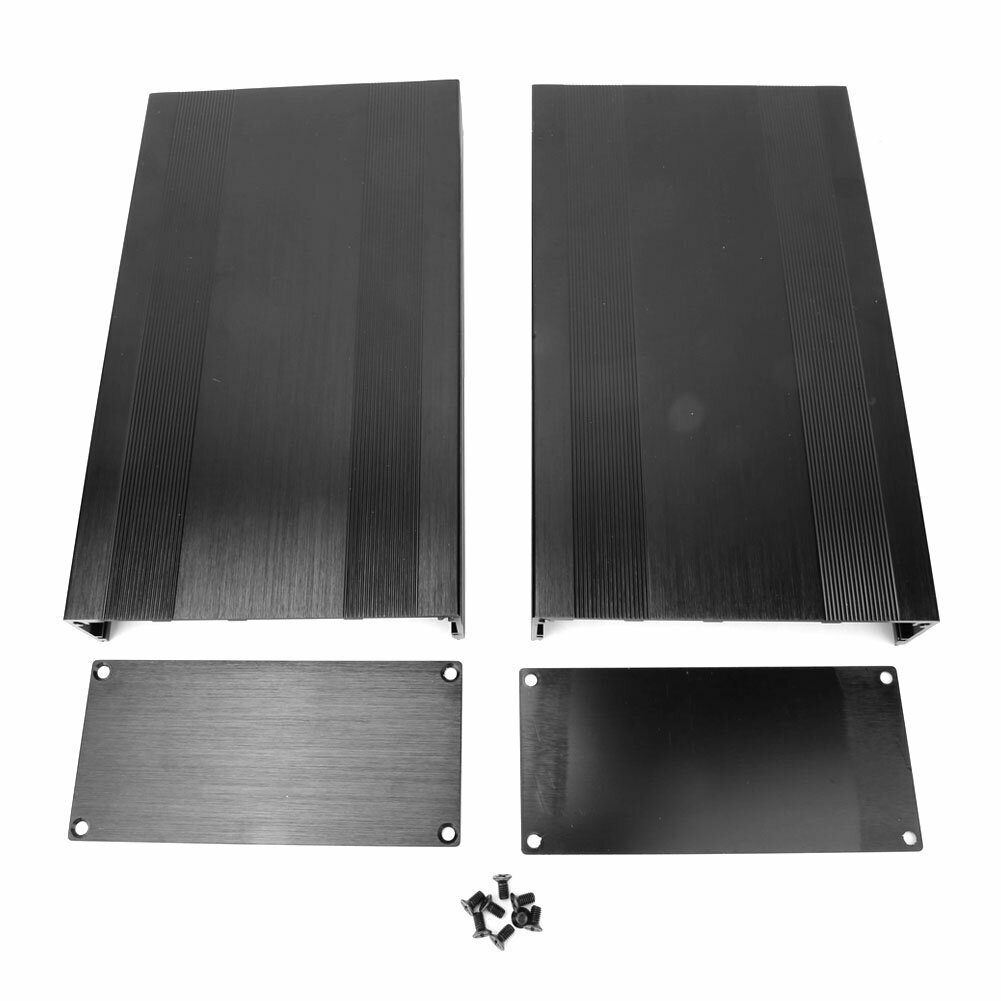 250-мм разъемный алюминиевый корпус для охлаждения усилителя, GPS-навигатора и электронных устройств, обеспечивающий надежное рассеивание тепла.