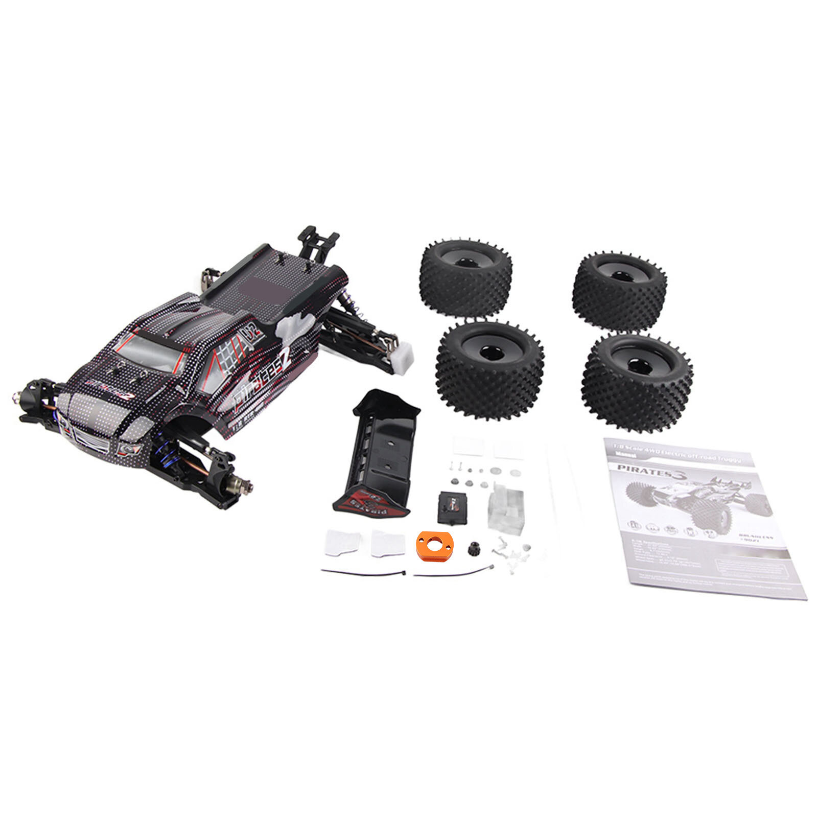 Радиоуправляемая модель автомобиля 1/8, полномасштабный гоночный грузовик на дистанционном управлении, комплект ZD Racing 9021‑V3, скорость 110 км/ч.