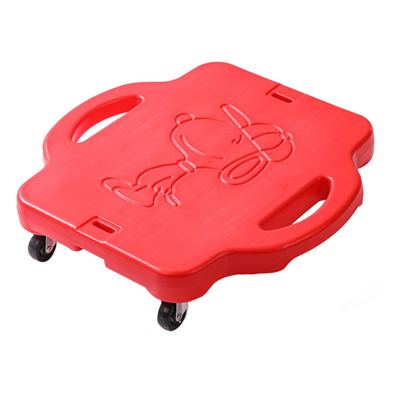 Детский пластиковый 4-колесный спортивный самокат для детей, красный.