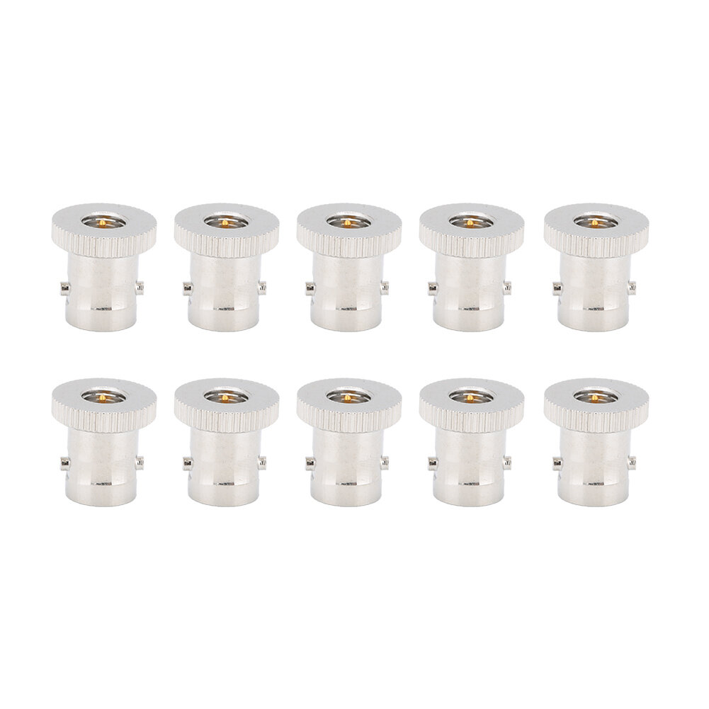 10 шт. переходников с разъемами BNC «мама» на SMA «папа» для беспроводных устройств, использующих коаксиальный радиокабель.