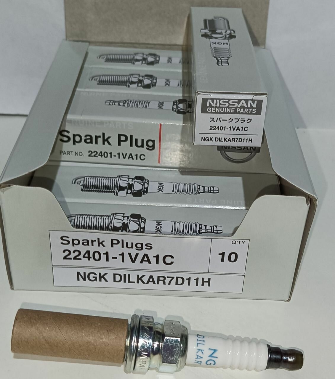 Комплект свечей зажигания Nissan 224011VA1C для Nissan X-Trail Qashqai Teana Rogue