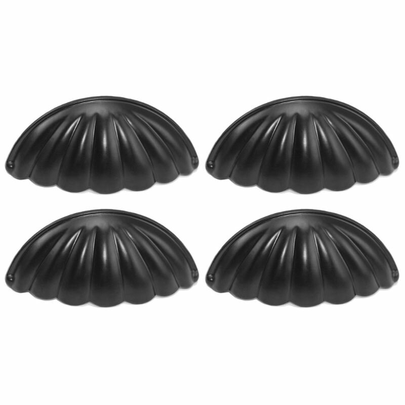 4 шт. для шкафа в форме ракушки, выдвижные ящики стиле ретро, комод из цинкового сплава, выдвижная ручка, детали мебели