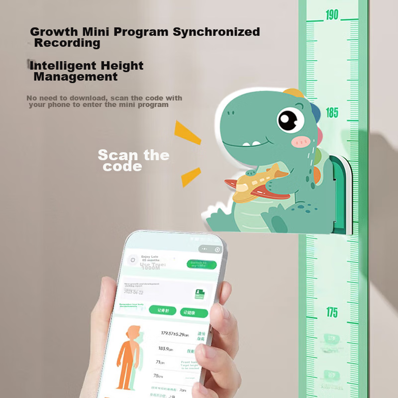 Bao's children's height measurement wall stickers three-dimensional magnetic measuring ruler artifact can be removed baby height wallpaper does not hurt the wall