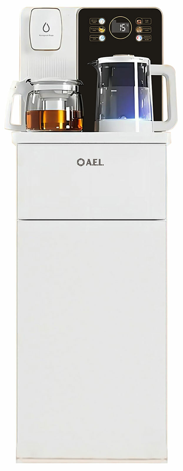 Кулер с чайным столиком AEL Тиабар TB83a-LD white