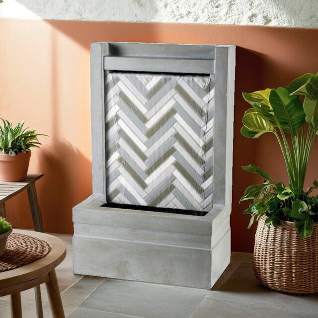 Декоративный фонтан Soft Geometry 52 см, Kaemingk, 892706