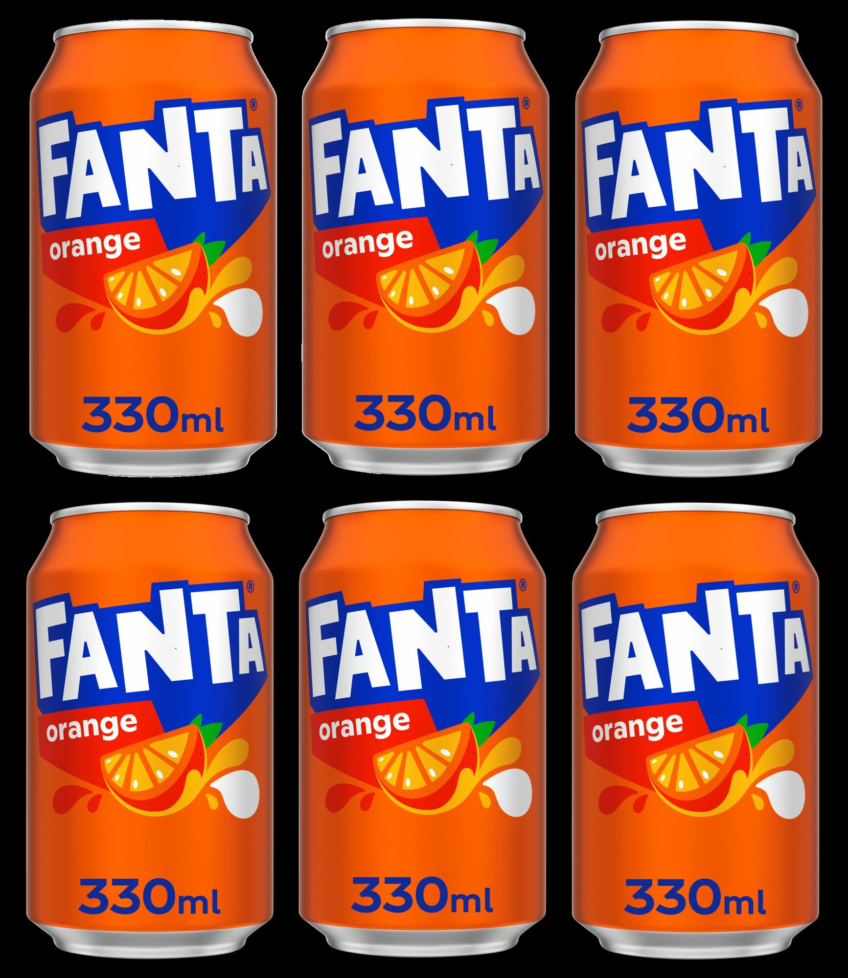 Fanta Orange 330 мл 6 шт. (Дания)