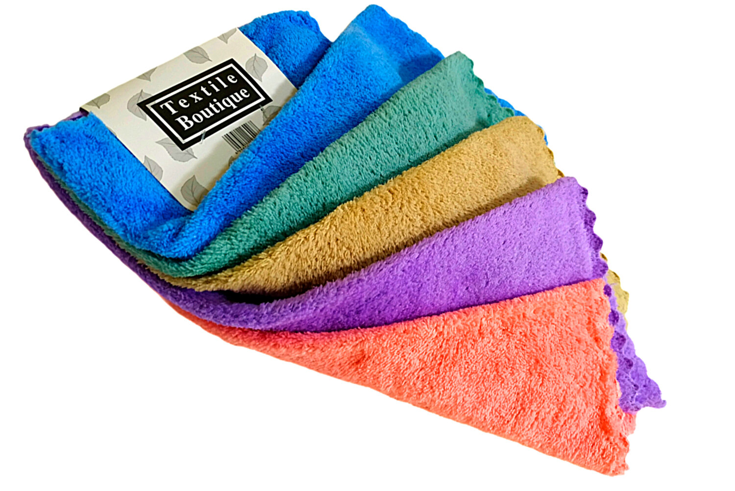 Набор салфетки из микрофибры для уборки Textile Boutique 30х30 см, 5 штук/уп