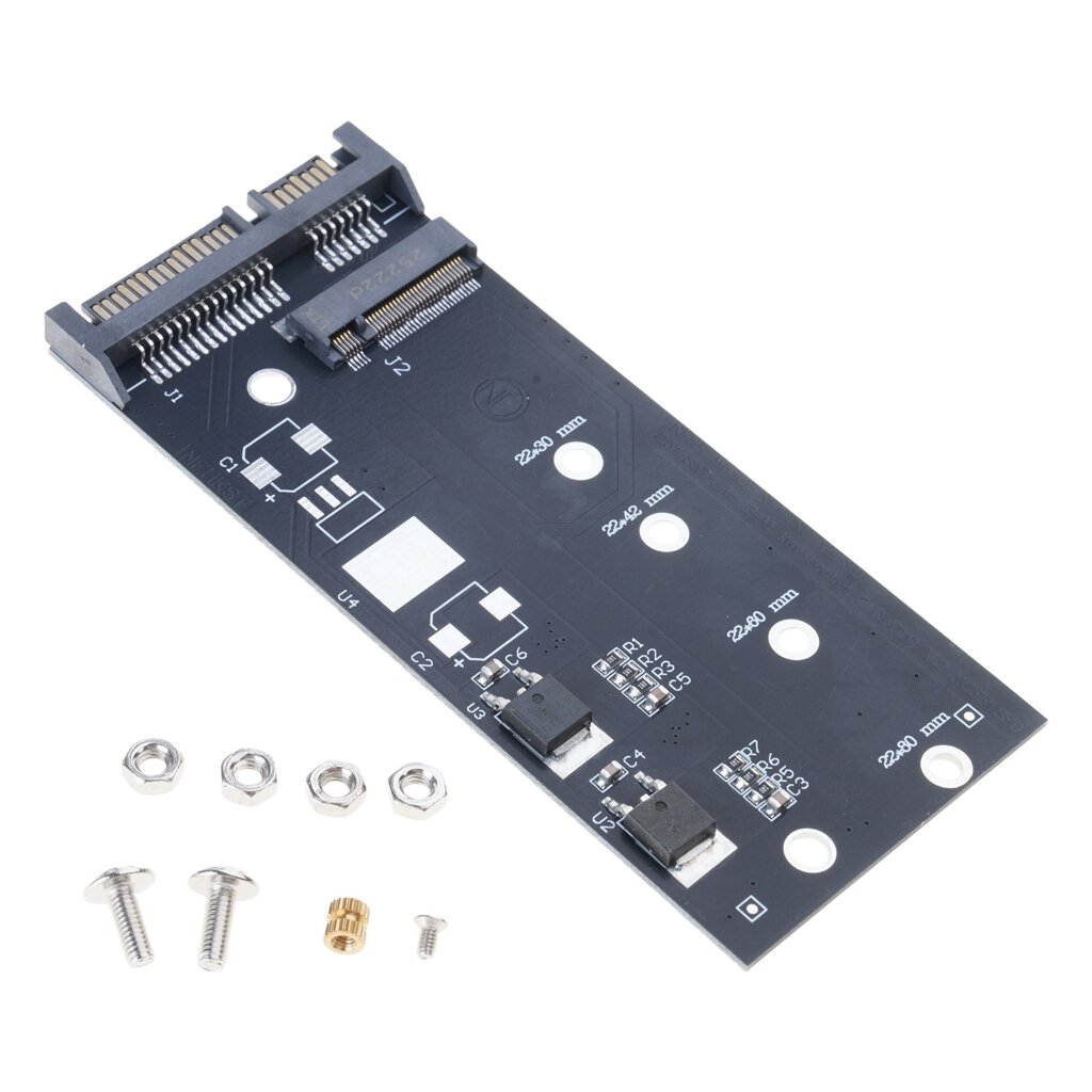 1ШТ B + M Ключ Sata M.2 Ngff SSD для Sata 3 Raiser M.2 для адаптера Sata, карта расширения, подходящая для версии SATA 1.5/3.0/6.0 Гбит/с