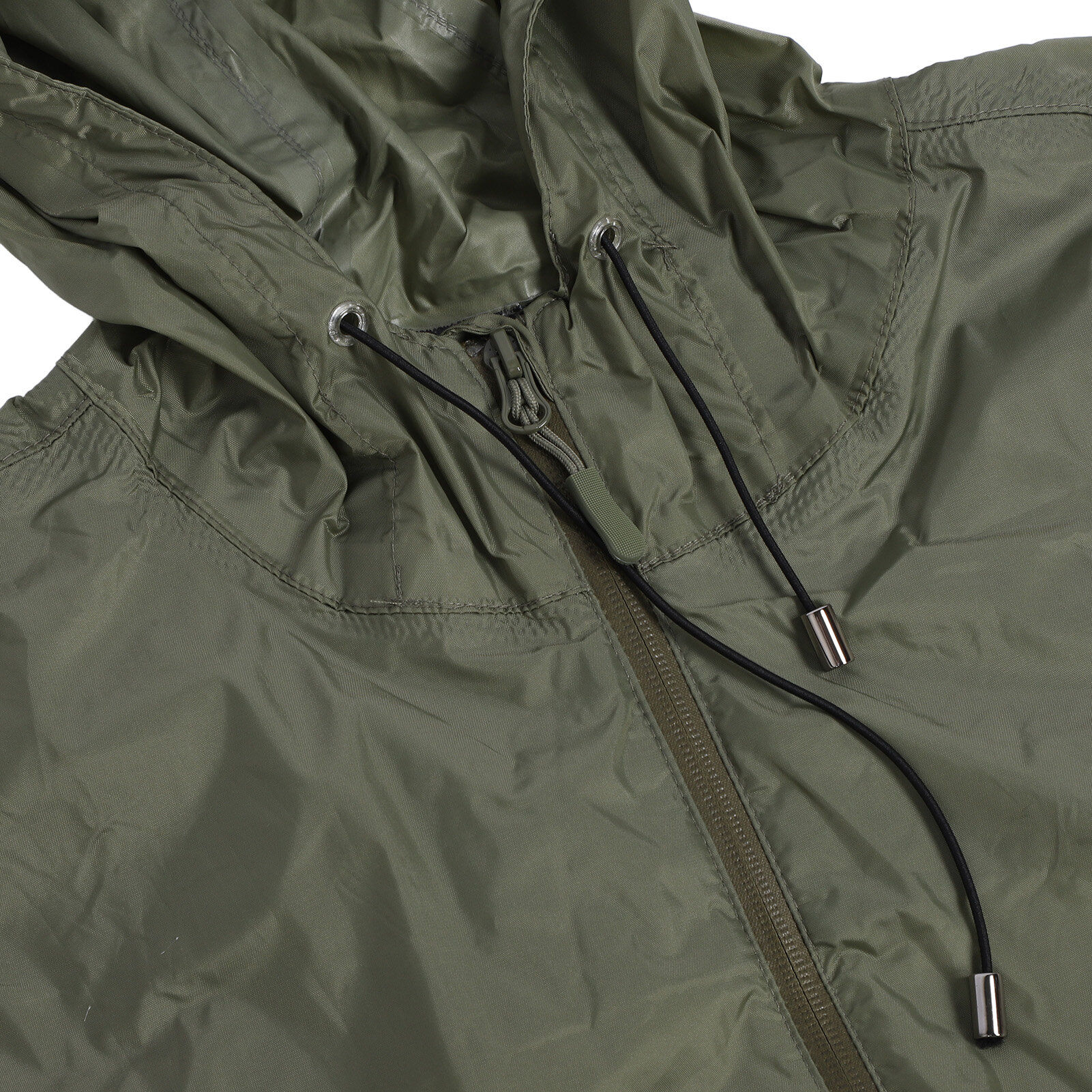 Куртка-дождевик для мужчин ПВХ водонепроницаемый ветрозащитный плащ с капюшоном со светоотражающими полосами для походов на открытом воздухе рыбалки повседневный Matcha XL