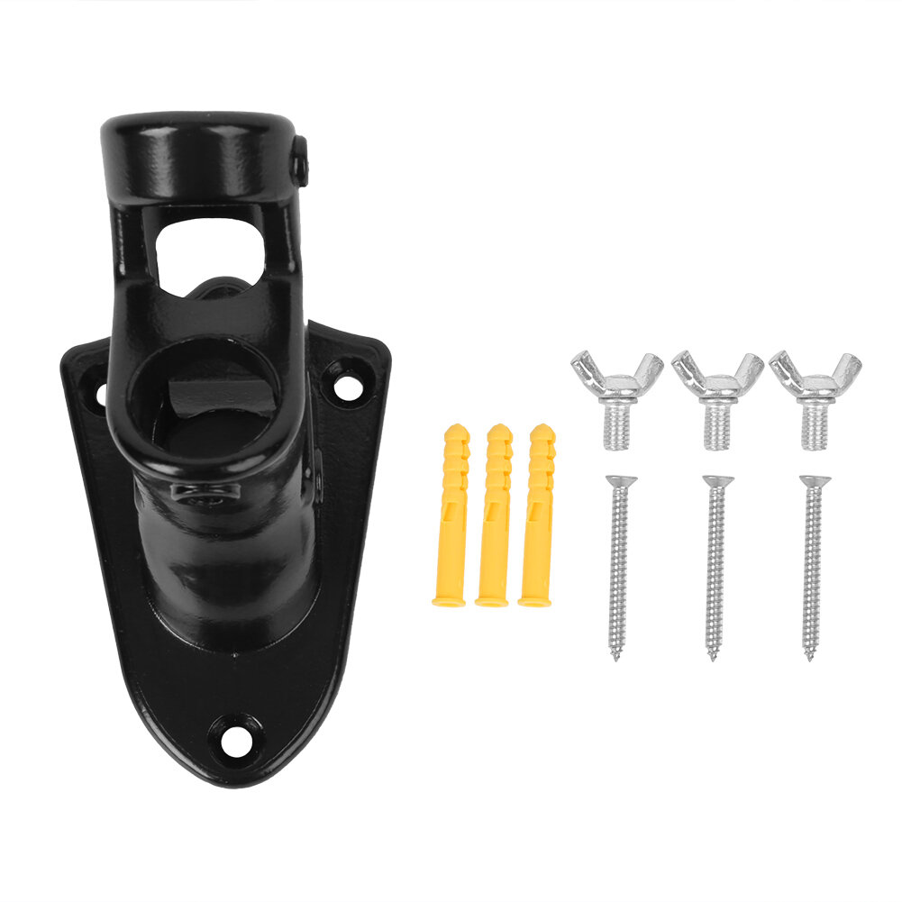 Кронштейн для наружного флагштока из нержавеющей стали, крепежная опора, аксессуар для флагов, черный