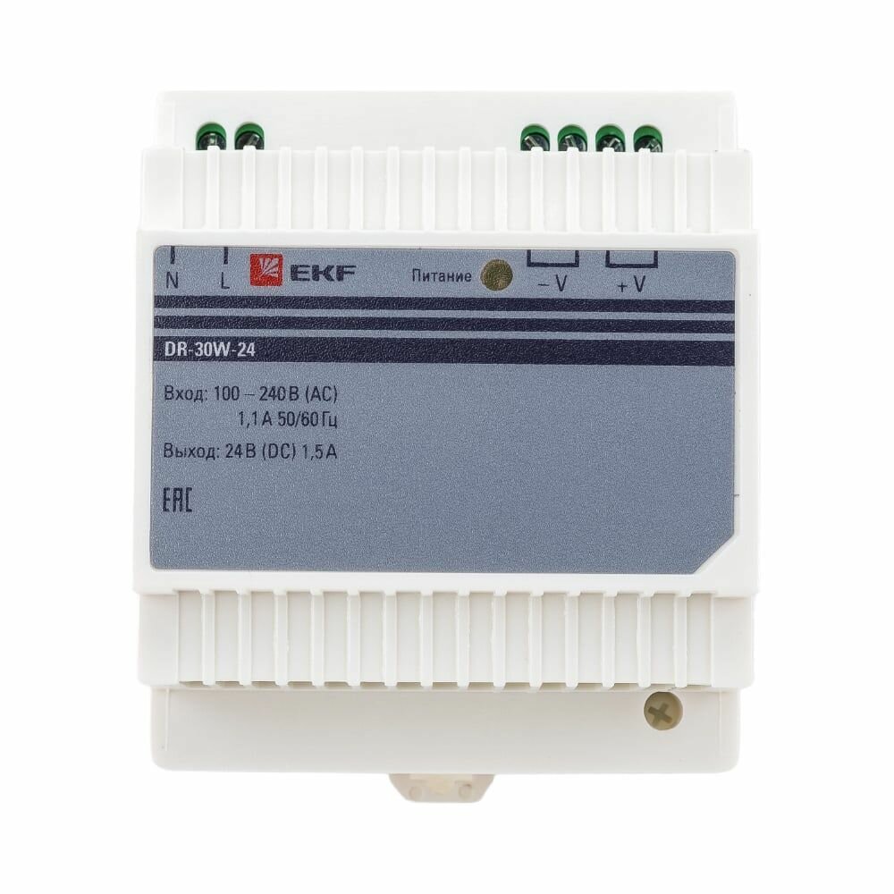 Блок питания 24В DR-30W-24 EKF dr-30w-24