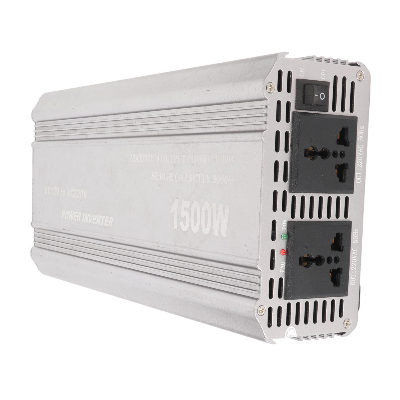 Инвертор 1500W, чистая синусоида, 12V to 220V, для авто, дома, RV