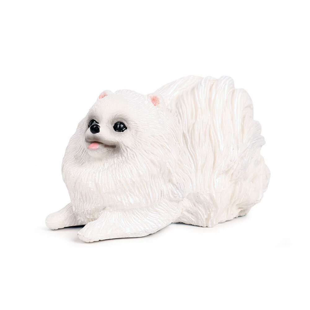 Милая собака породы померанский шпиц, фигурка животного, модель домашнего декора, обучающая детская игрушка