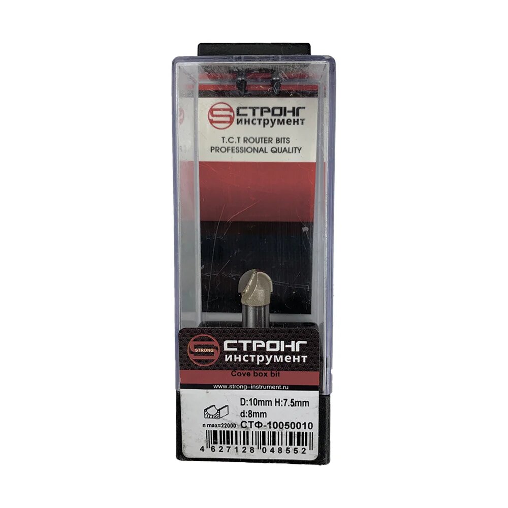 Strong Фреза по дереву пазовая галтельная, 8x10Dх7.5H мм СТФ-10050010