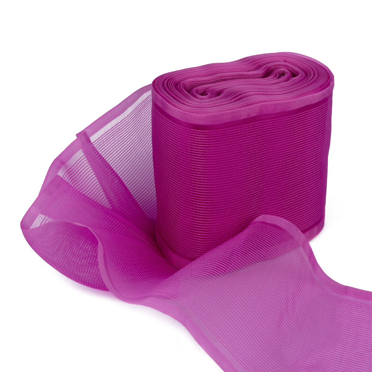 Лента капроновая 75 - 80 мм Gamma С 3622 для бантов 25 м сиреневый