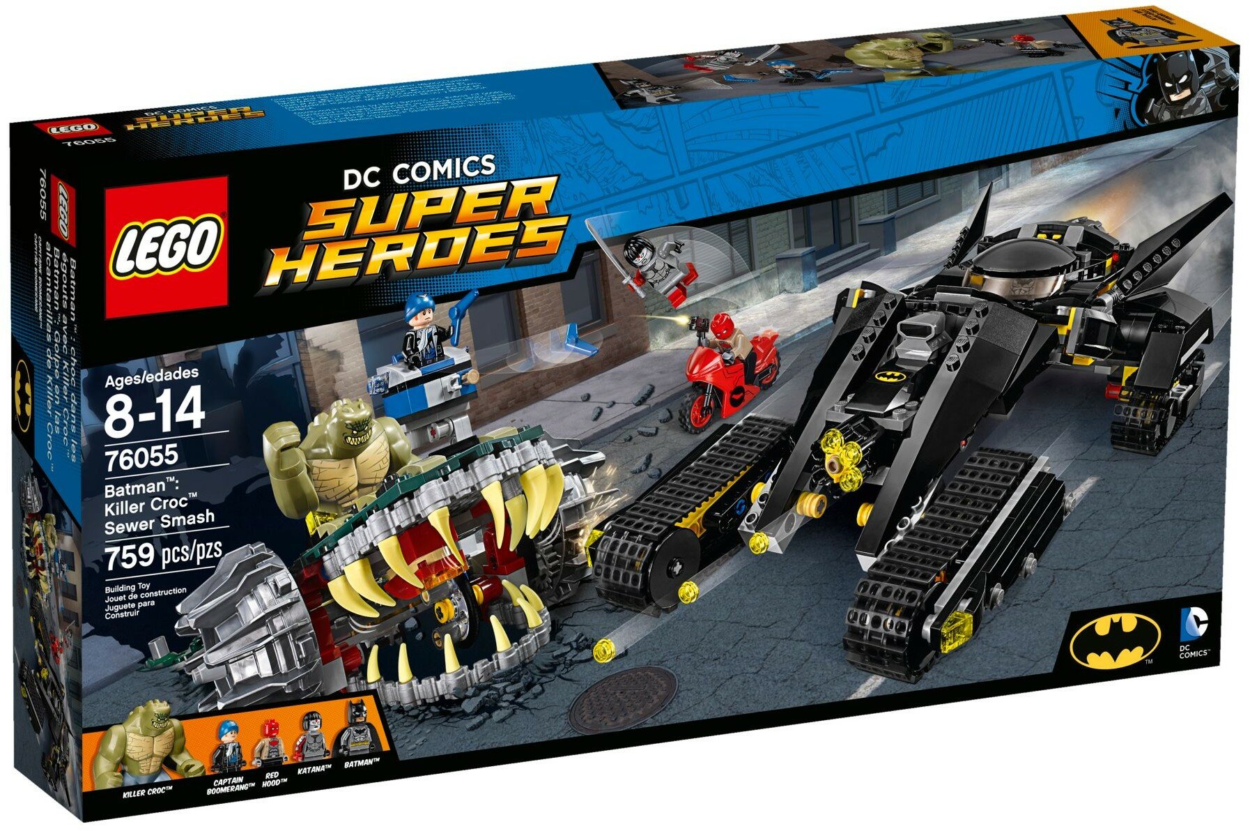 Конструктор LEGO Super Heroes 76055 Batman: Killer Croc Sewer Smash (Бэтмен: убийца Крок) 2016 год