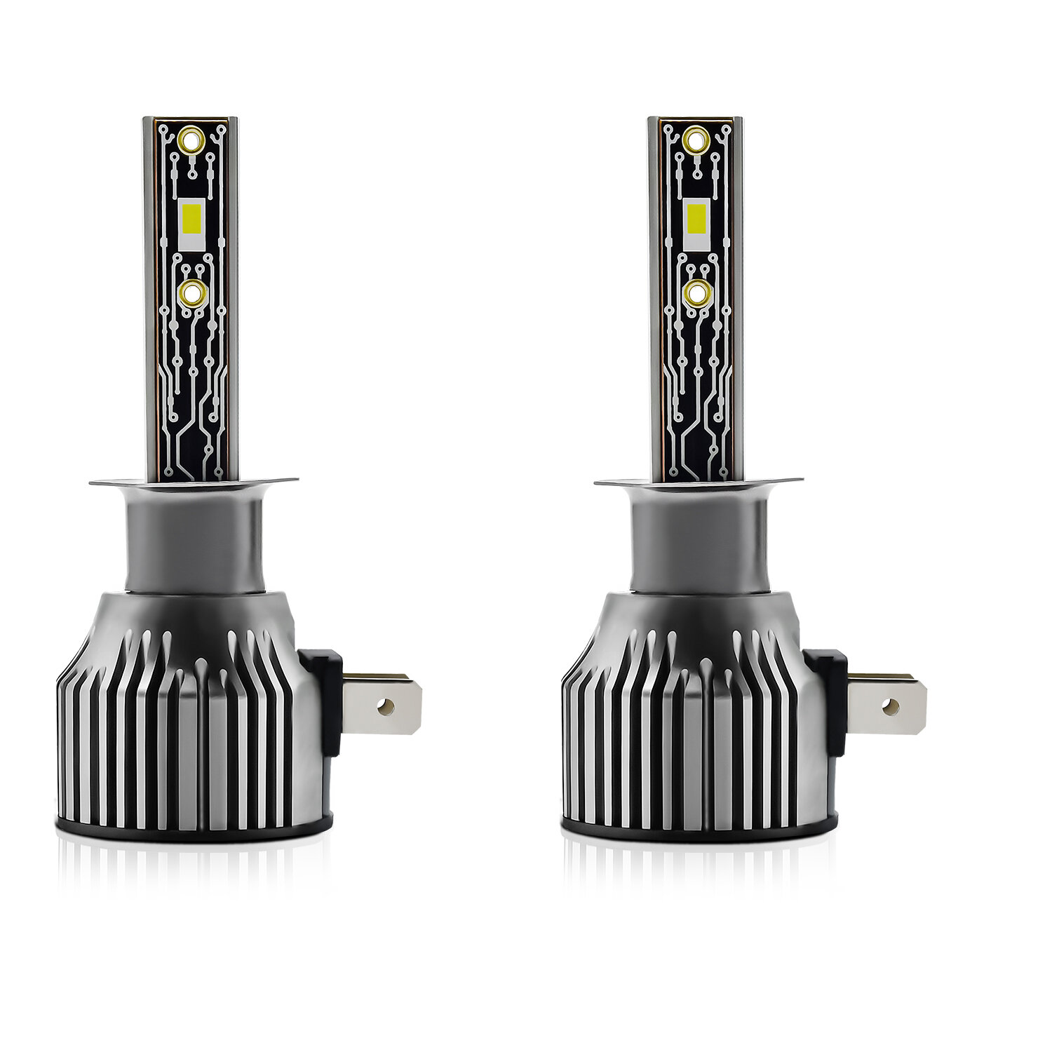 Фары автомобильные LED IP68 водонепроницаемые 120W 6500K 12000LM для моделей 9005 9006 H1 H4 H7 H11 напряжение 10-32V 2 штуки