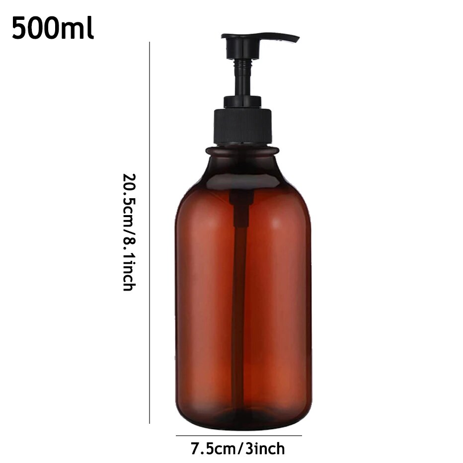 Бутылка дозатор 500мл, amber bottle A