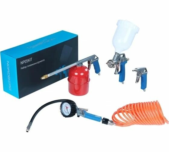 Набор пневмоинструмента 5 предметов NORDBERG NP05KIT