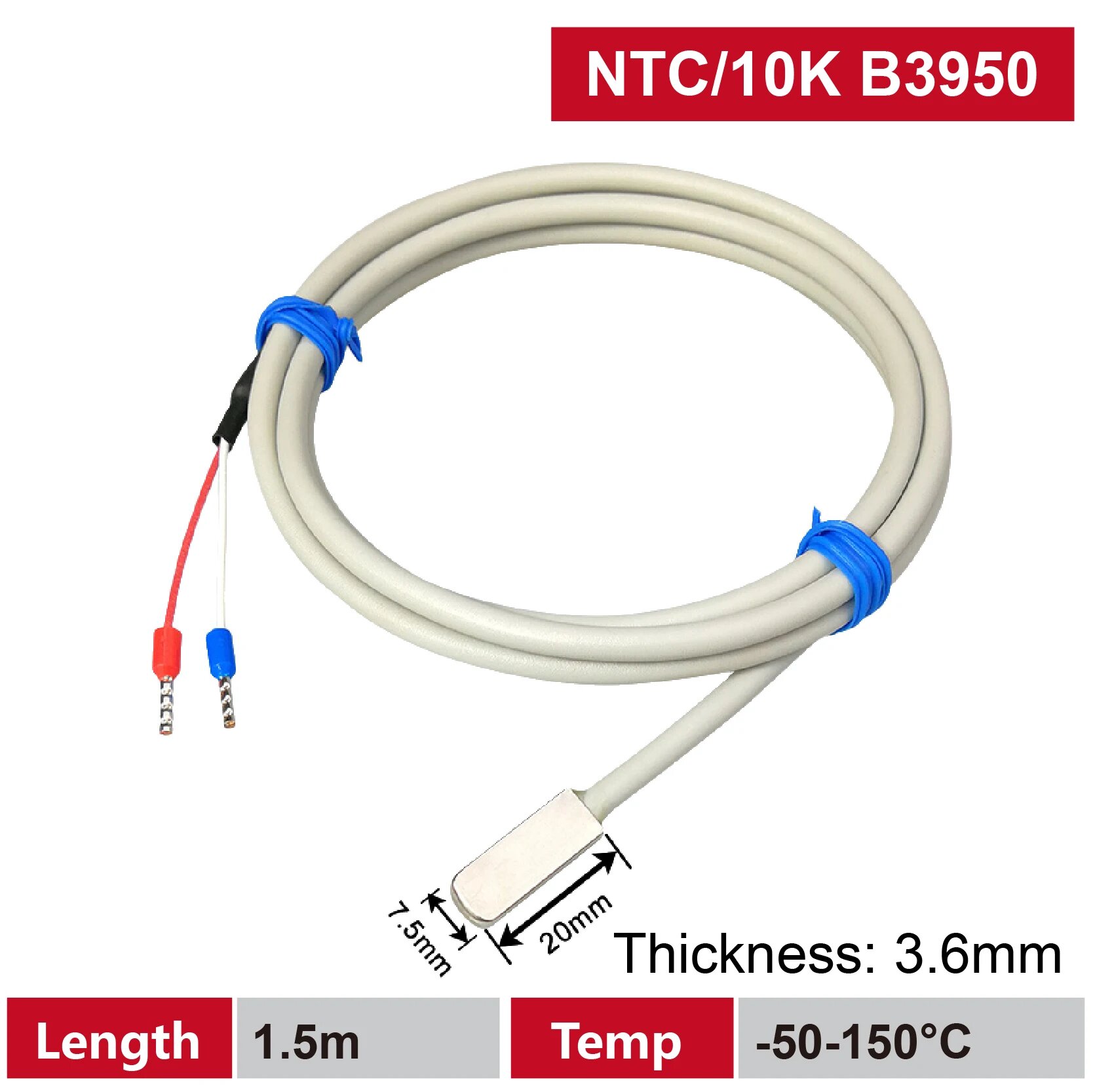 Датчик температуры CERTEON NTC 10K NTC-10K-1.5m