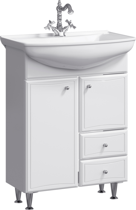 Тумба для комплекта Aqwella Барселона Люкс 65 с бельевой корзиной