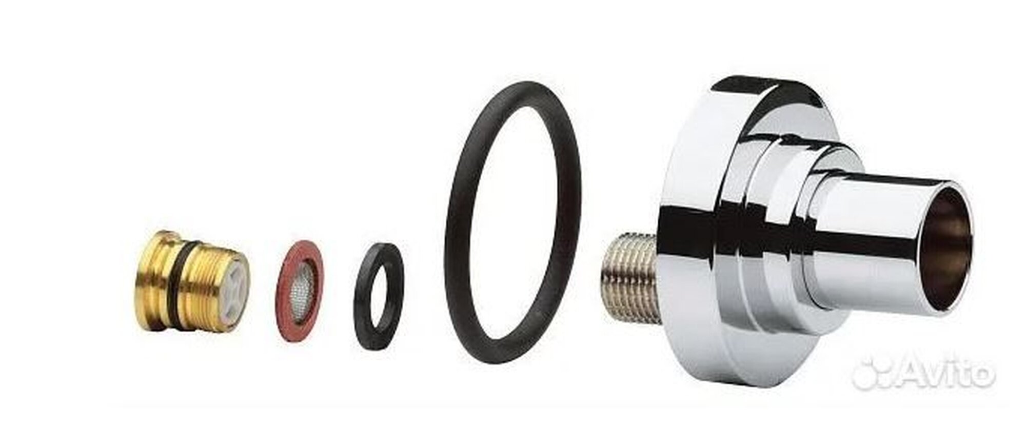 Соединение Grohe 1201800M, хромированная поверхность, современный стиль, 1695 г