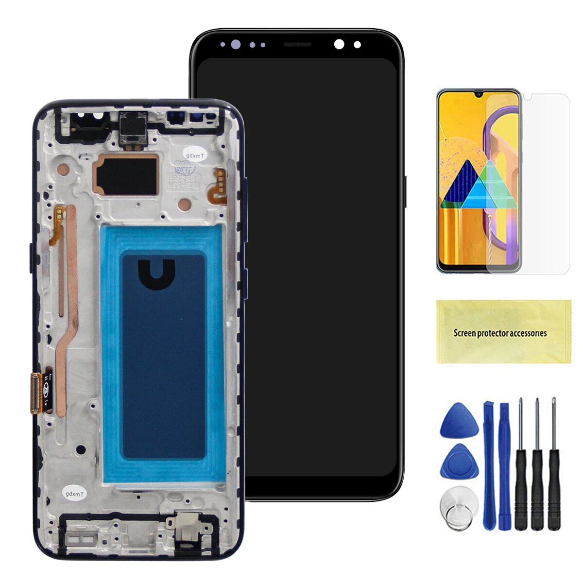 100% протестированный новый TFT S8 ЖК-дисплей для Samsung S8 Дисплей G950 G950F Black with Frame