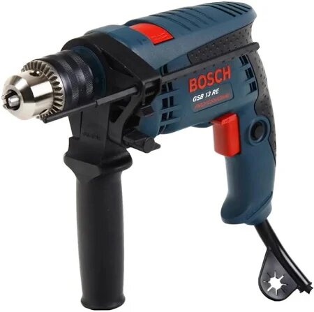 Дрель ударная Bosch GSB 13 RE Professional 600Вт патрон: быстрозажимной реверс (0601217100)