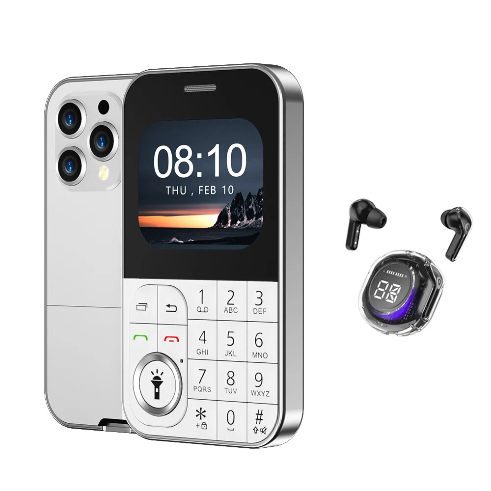 SERVO V9 Feature Phone 2.01inch Display Dual SIM Dual Standby MP3 MP4 FM Radio Torch Speed Dial 2G GSM Senior Small Mobile Phone