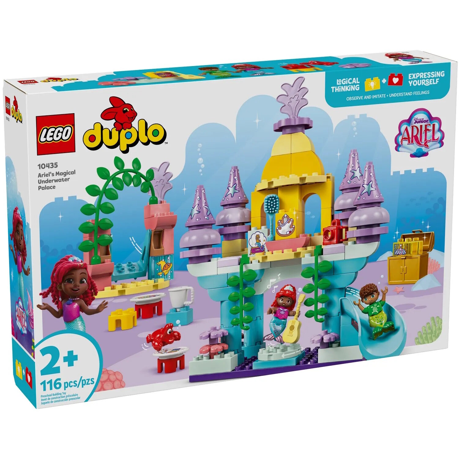 Игровой набор LEGO DUPLO 10435 "Волшебный подводный замок Ариэль", 116 элементов