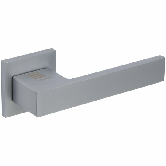 Bussare Ручка дверная межкомнатная CANTO на квадратном основании NOVO A-18-40 M.CHROME (матовый хром)