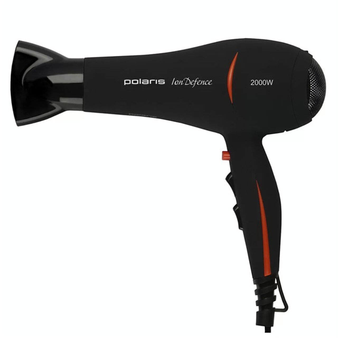 Фен "POLARIS" PHD2038Ti, 2000 Вт, ионизация, черный, 2 скорости