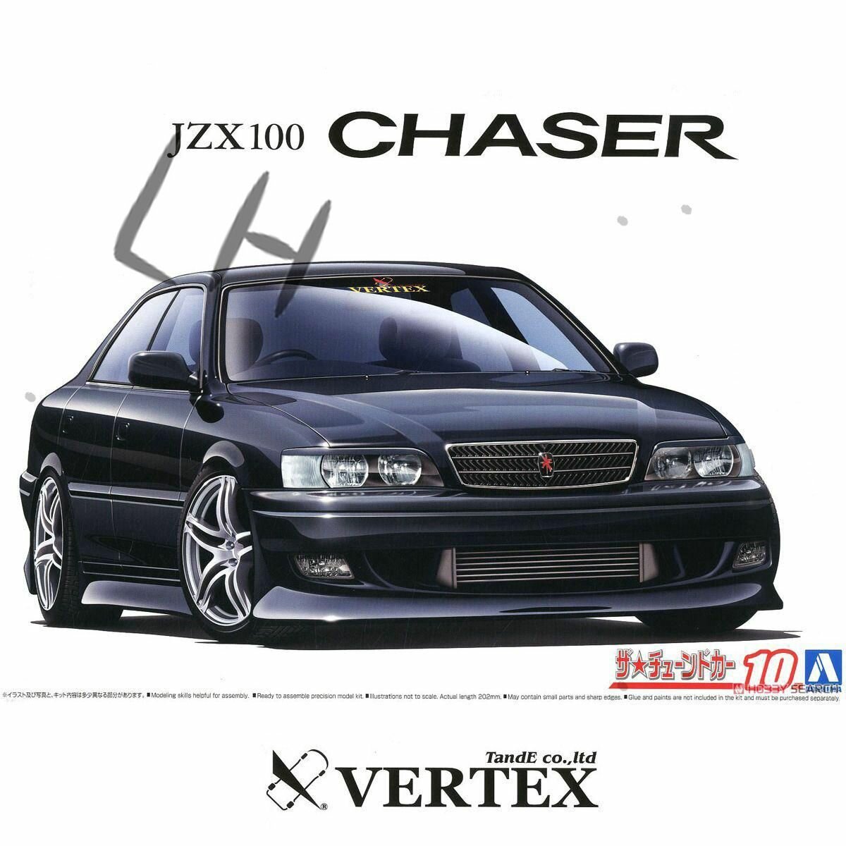 Сборная модель Машинка aoshima-05981 1/24 VERTEX Toyota JZX100 Chaser Tourer V 98 car model kit 1 pcs1