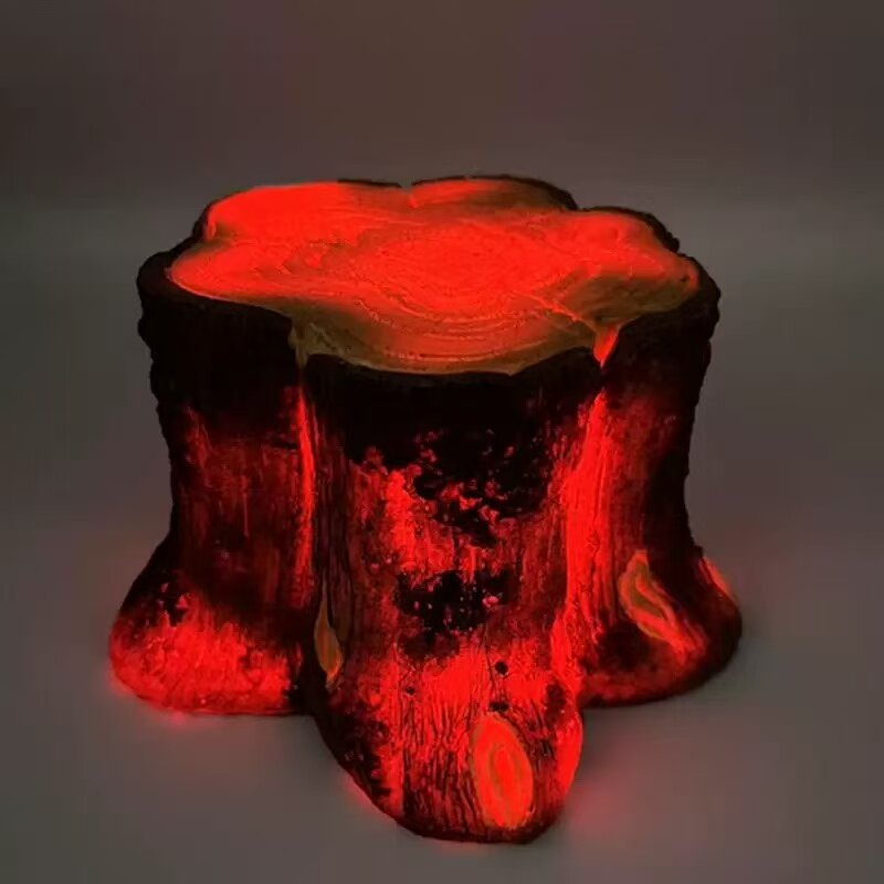 Бесшумный камин без огня, искусственный LED-камин с реалистичным пламенем, эффект горения на пнях, подходит для праздников, дома, рождественского декора, работает от батареек (батарейки в комплект не входят)