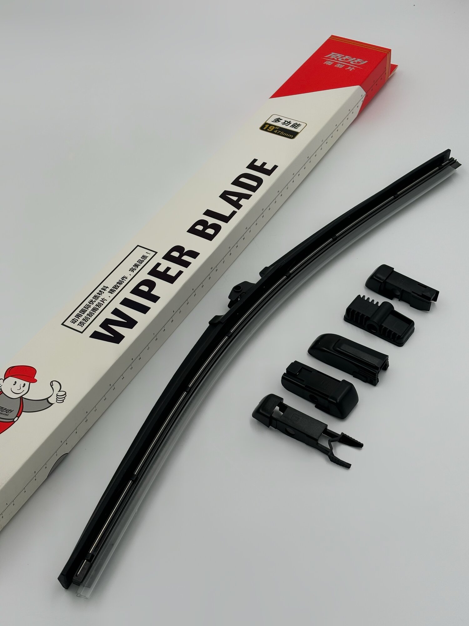 Щетка стеклоочистителя универсальная Brother Star "Wiper Blade", бескаркасная, длина 475 мм (19”)
