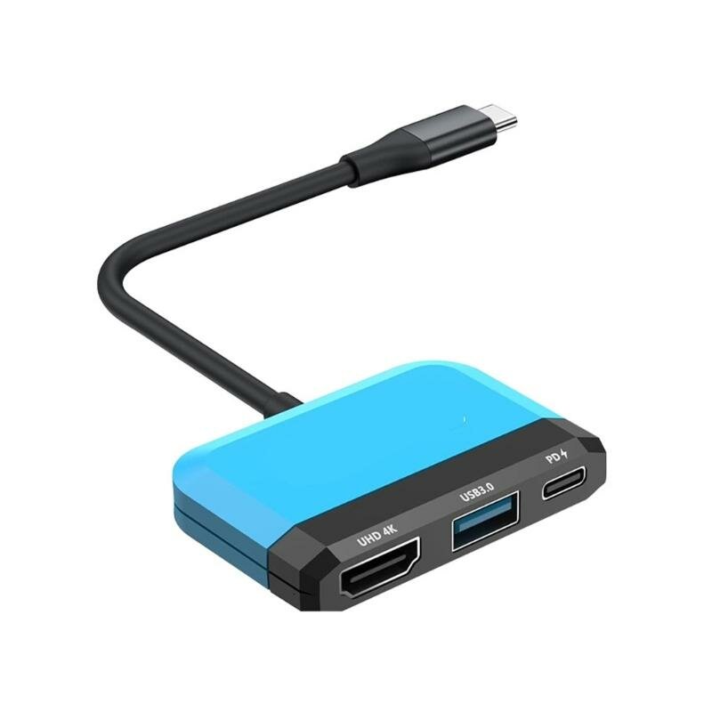 Портативная док-станция с быстрой зарядкой USB, Синий