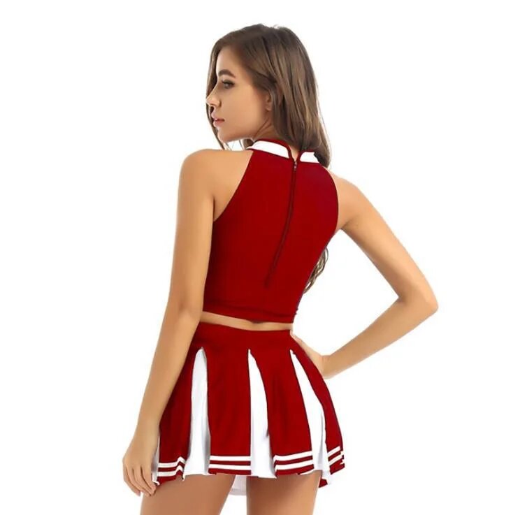 Женский карнавальный костюм черлидер Красный, XXL, red