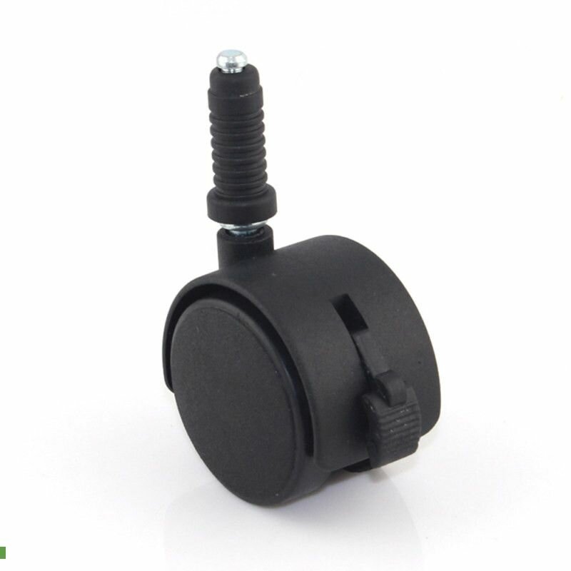 2 набора 2-дюймовых роликовых тормозов для мебели, универсальные колеса для детской кровати с крышкой (черные)