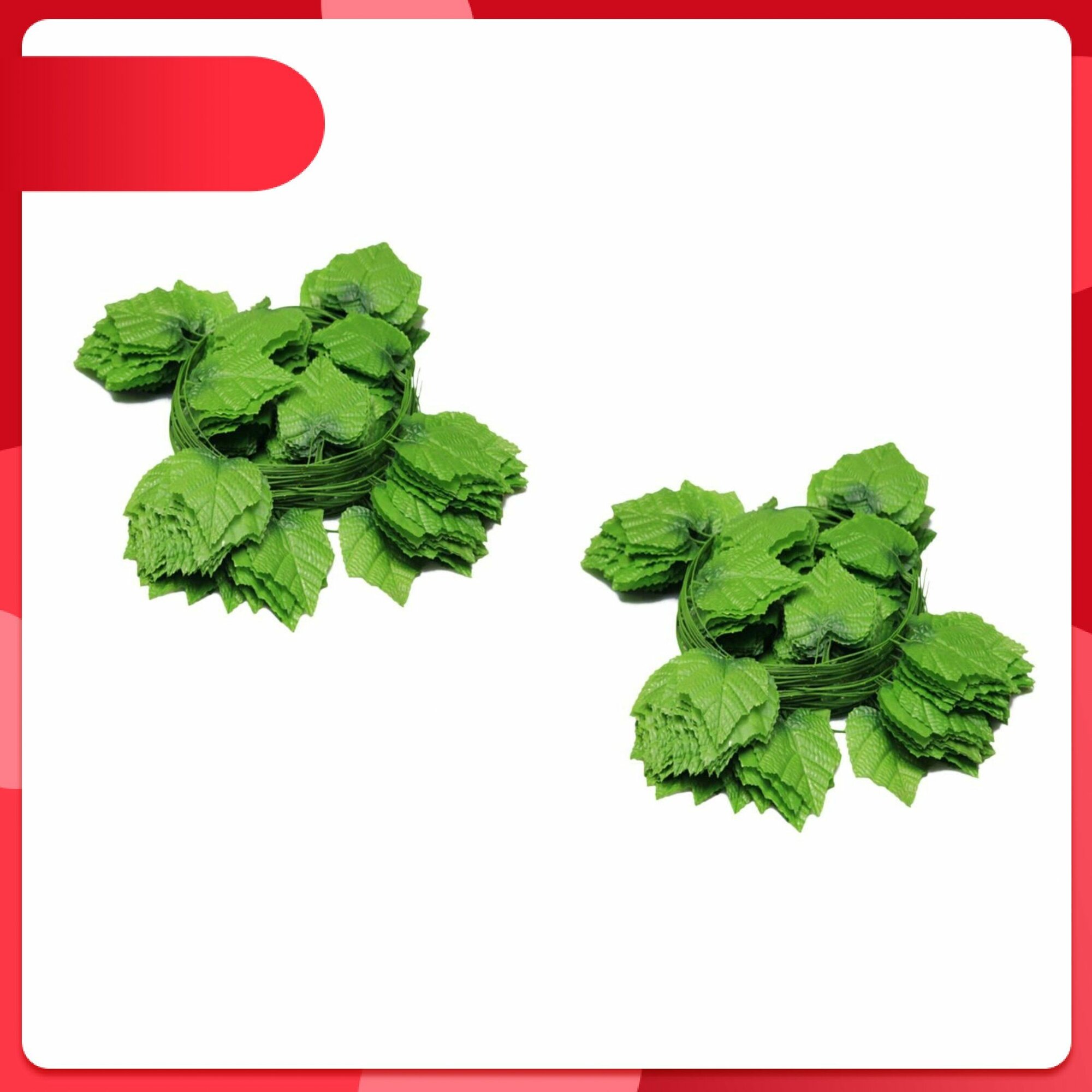 Декоративная подвесная лиана с листьями из ткани для оформления садовых и домашних интерьеров