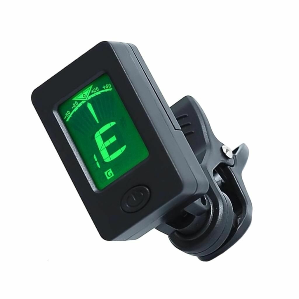 Поворотный тюнер для гитары, клипса, цифровой тюнер с LCD дисплеем
