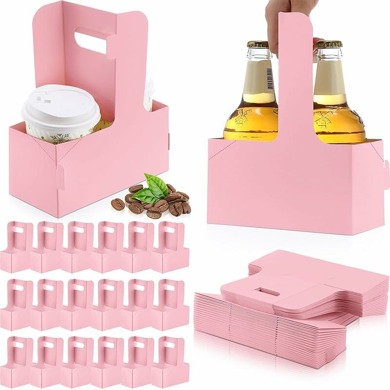 60 шт. Держатель для напитков на 2 чашки с ручкой