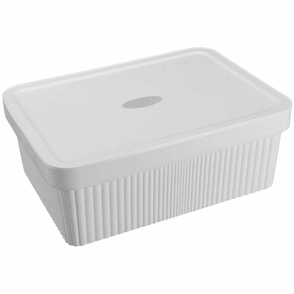 Лоток VELVET С крышкой 13Л белый 380*270*144 БП